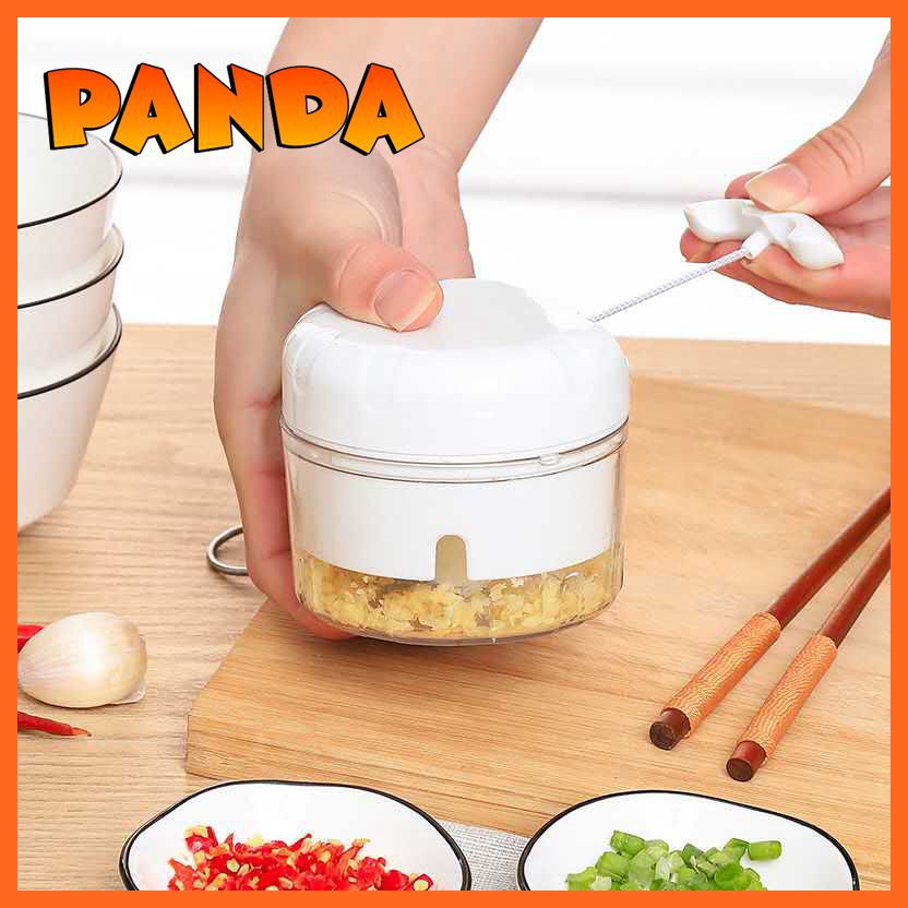 PANDA COD Mini Food Garlic Vegetable Grinder Chopper Mincer Crusher ...