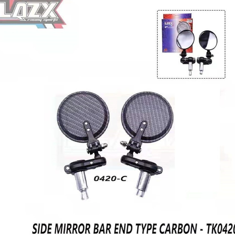 Side Mirror - Bar End Typy (Carbon) | Shopee Philippines