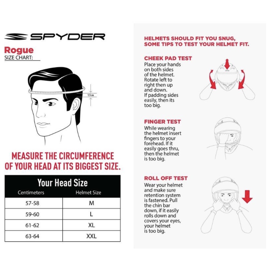 Spyder Rover Modular Full Face Helmet (With Free Extra Visor) | Shopee ...