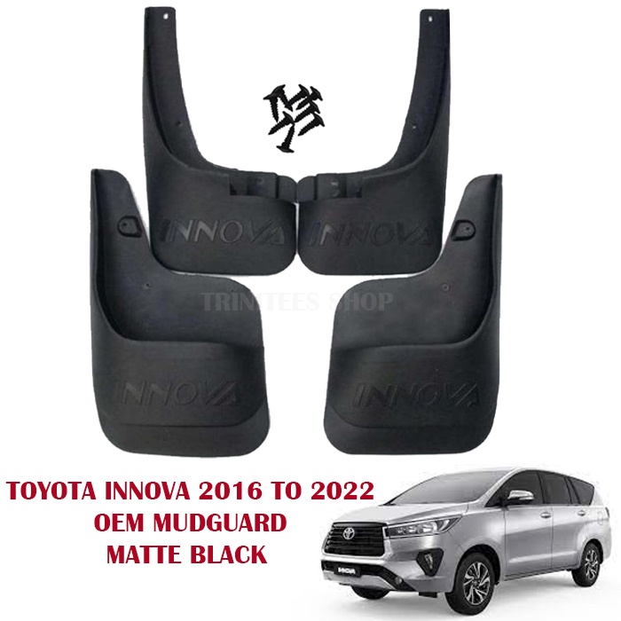 4pcs Toyota Innova 2016 to 2022 OEM Mudguard 2017 2018 2019 2020 2021 ...