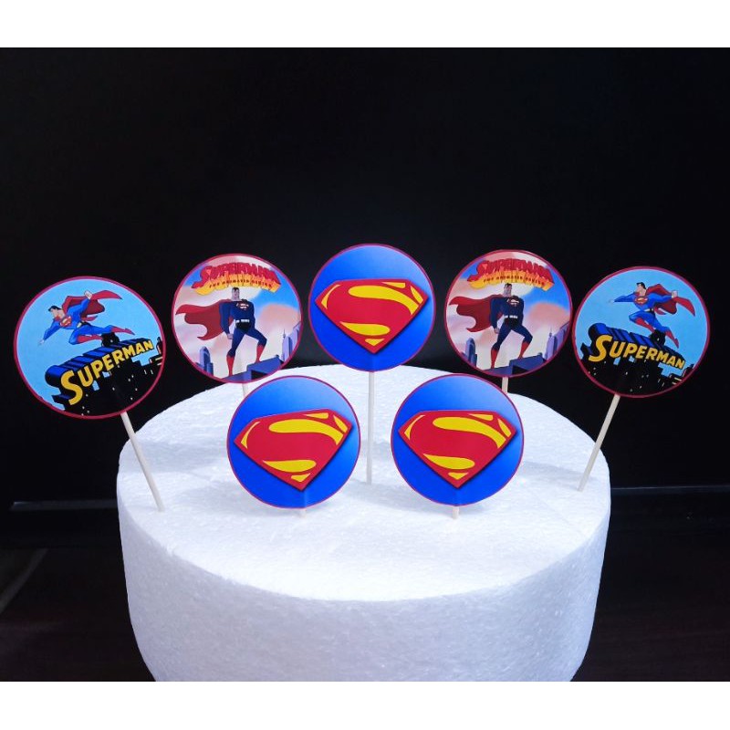 Superman Cupcake Topper (12pcs) | Shopee Philippines