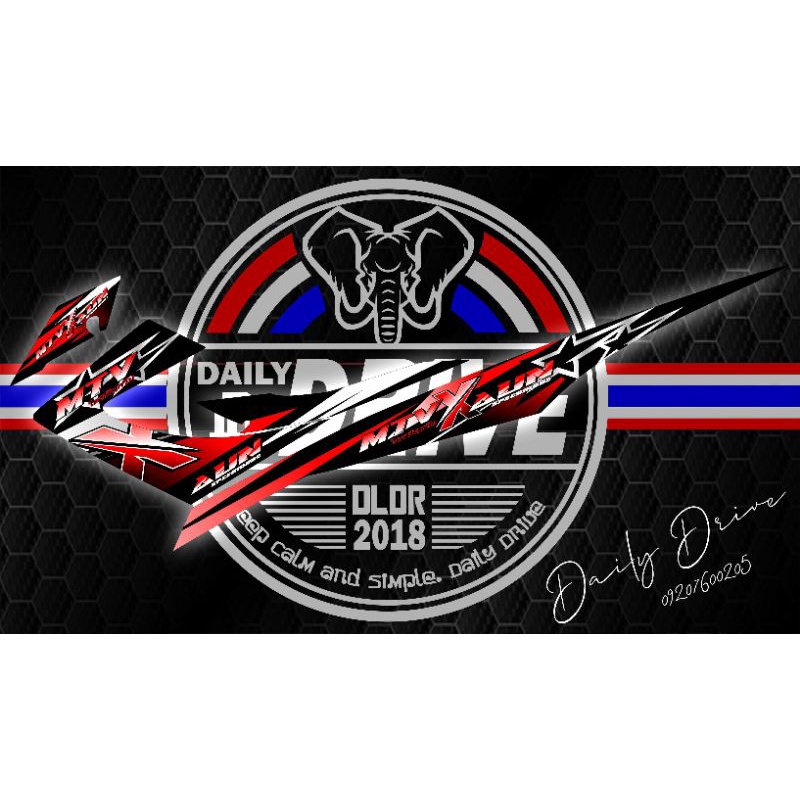 SUZUKI RAIDER 150 CARB/REBORN STOCK DECAL ( MTV X AUN DESIGN ) | Shopee ...