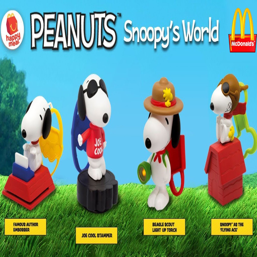 Mcdo Happy Meal Peanut Snoopy's World - Complete Set | Shopee Philippines