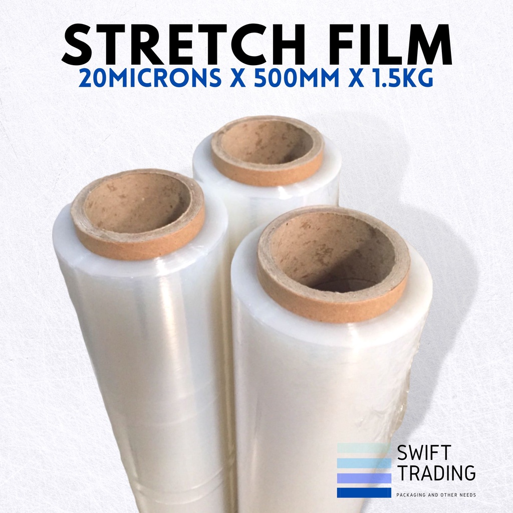 Pallet Stretch Film 1.5 Kg x 500mm (width) 20 microns Jack Wrap ...