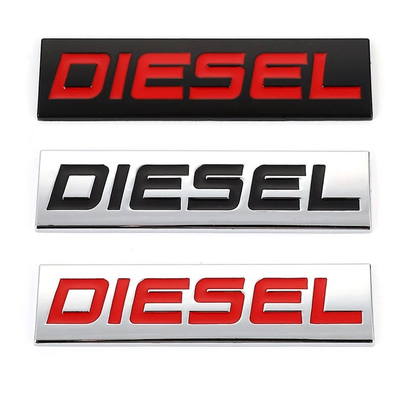 Car Sticker Diesel Logo Emblem Badge 3D Metal Car Decals | Shopee ...