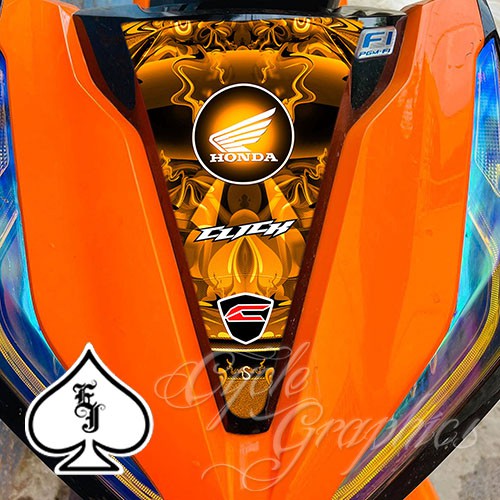 HONDA CLICK V2 FRONT COVER STICKER CLICK LOGO ej cycle | Shopee Philippines