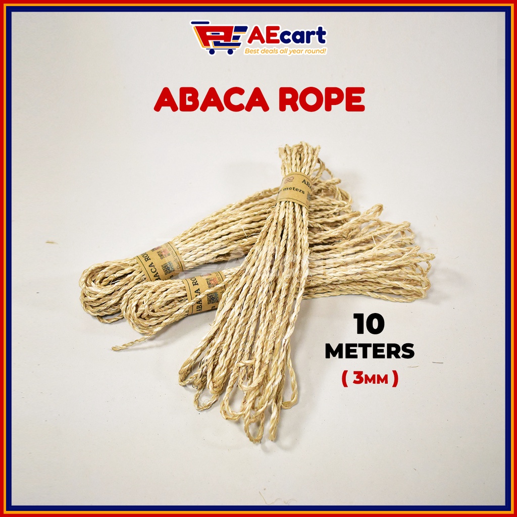 3MM | 𝐀𝐁𝐀𝐂𝐀 𝐑𝐎𝐏𝐄 | 10meters | aecart.ncr | Shopee Philippines