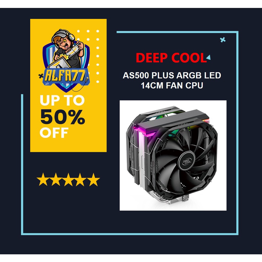 Deepcool AS500 PLUS ARGB LED 14CM UNIV SOCKET | Shopee Philippines