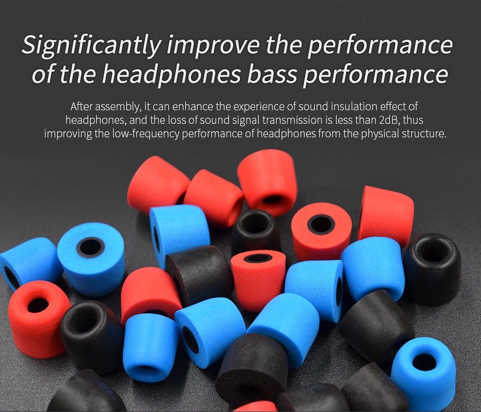 KZ Memory Sponge Sleeve Into Earphone Type Headphones To Enhance Bass ...
