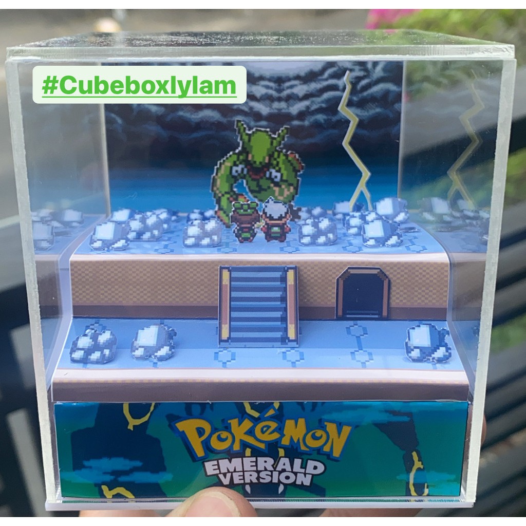 Cube box model pokemon Rayquaza - Kyogre - Groudon | Shopee Philippines