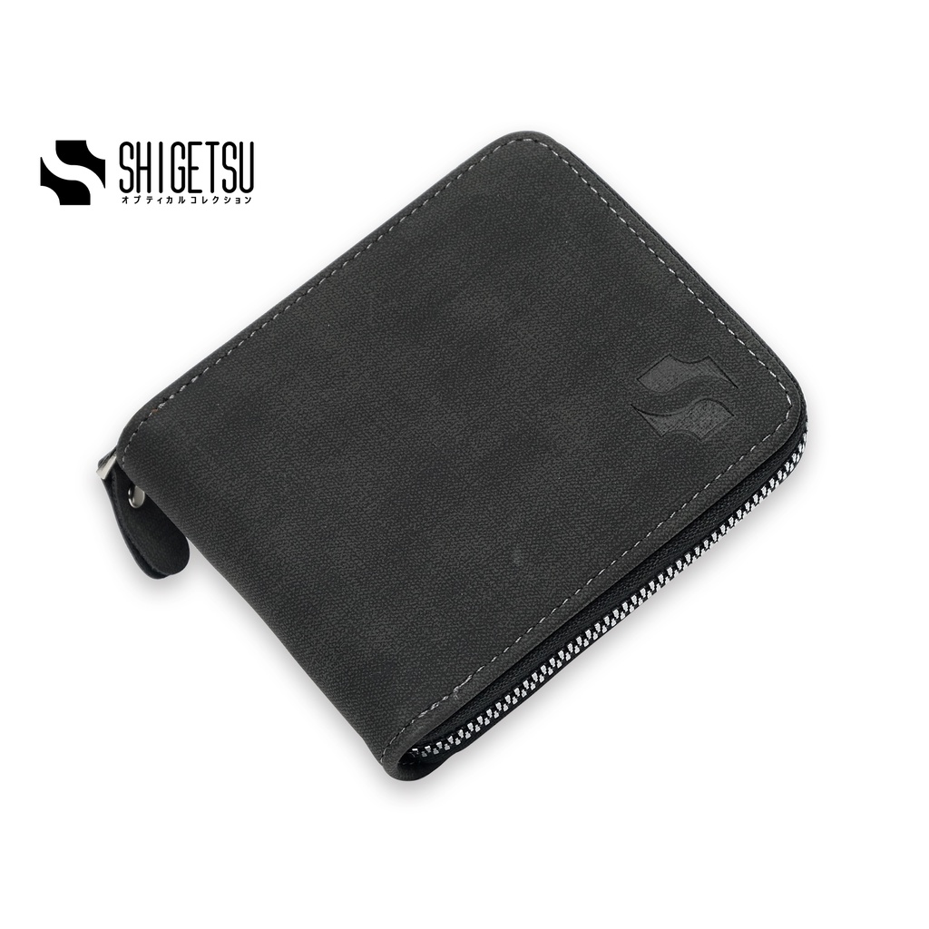 Shigetsu HYOGO Leather Folding Wallet with Attached Flip Pocket for Men ...