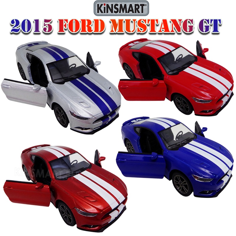 Kinsmart 1:38 2015 Ford Mustang GT Pullback Diecast Collectible ...