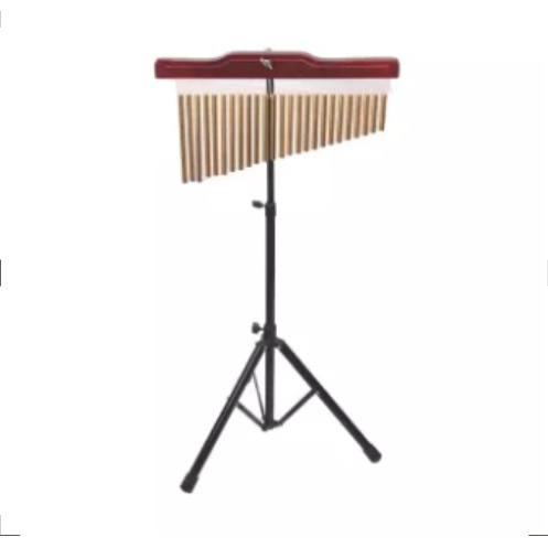 25-Tone Golden Bar Chimes 25 Bars Single-row Wind Chime Musical ...