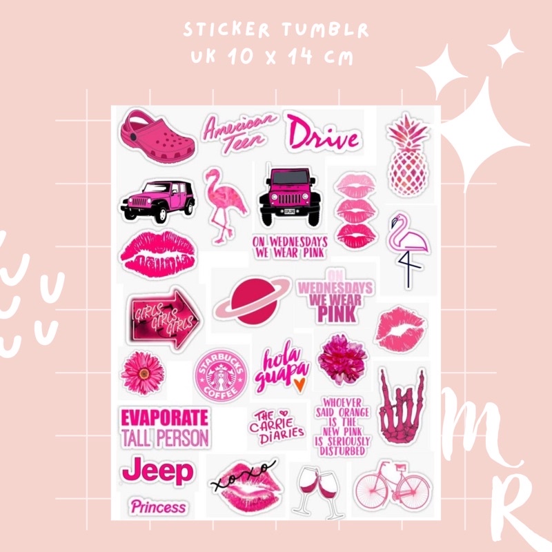 [ Buy 10 GET 1 FREE ] [ PART 5 ] mini Tumblr Stickers for HP / LAPTOP ...
