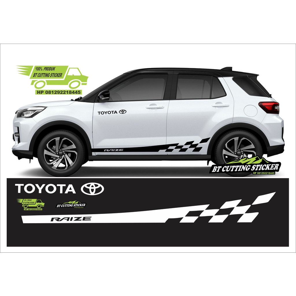Toyota raize car stickers, raize car stickers, raize car stickers ...