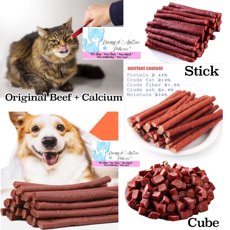 Pure Beef+Calcium Dog Cat Healthy Snack | Shopee Philippines