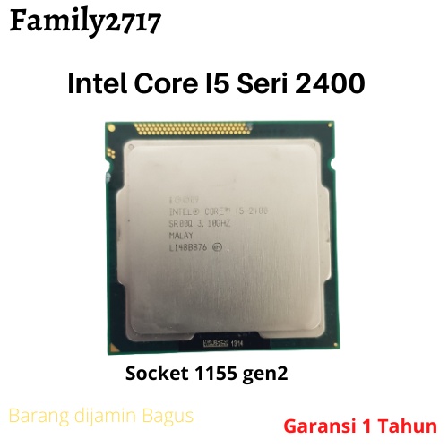 INTEL Processor core i5 series 2400 intelligence | Shopee Philippines