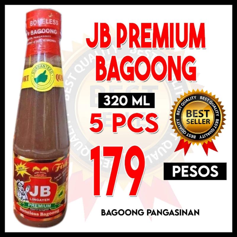 JB Boneless Bagoong Pure ISDA 320ML (5 Bottles) | Shopee Philippines
