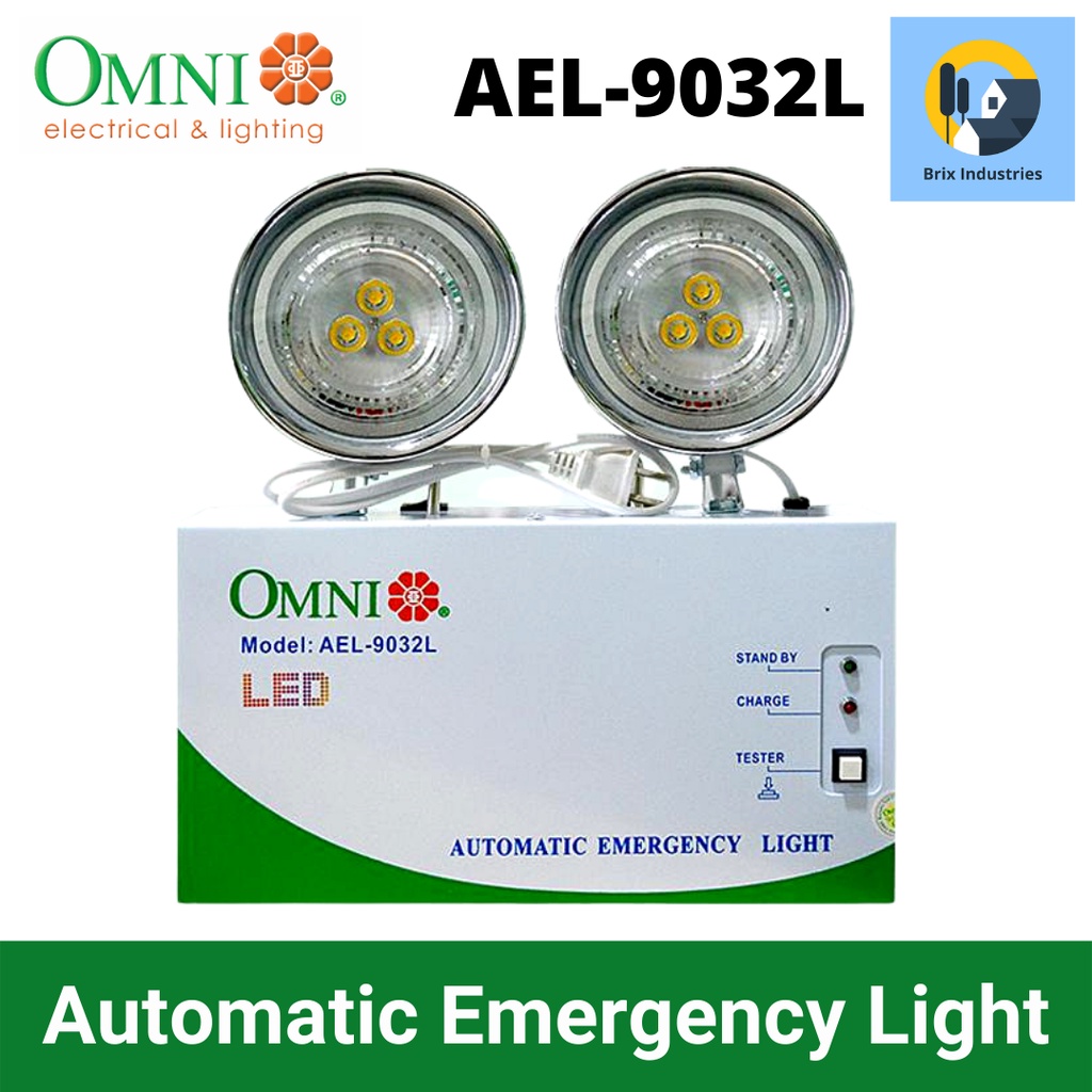 Omni LED Automatic Emergency Light AEL-9032L with Overcharging Protection System | Shopee ...