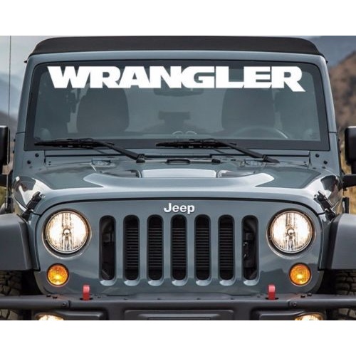 JEEP WRANGLER Windshield Vinyl Decal Sticker Custom Vehicle Logo Car ...