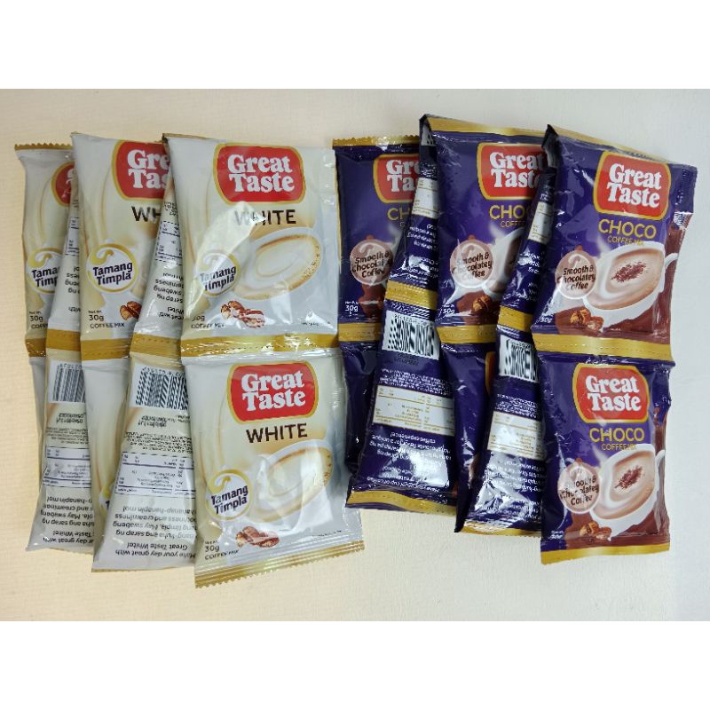 Great Taste White & Choco Coffee Mix 10 x 30g | Shopee Philippines