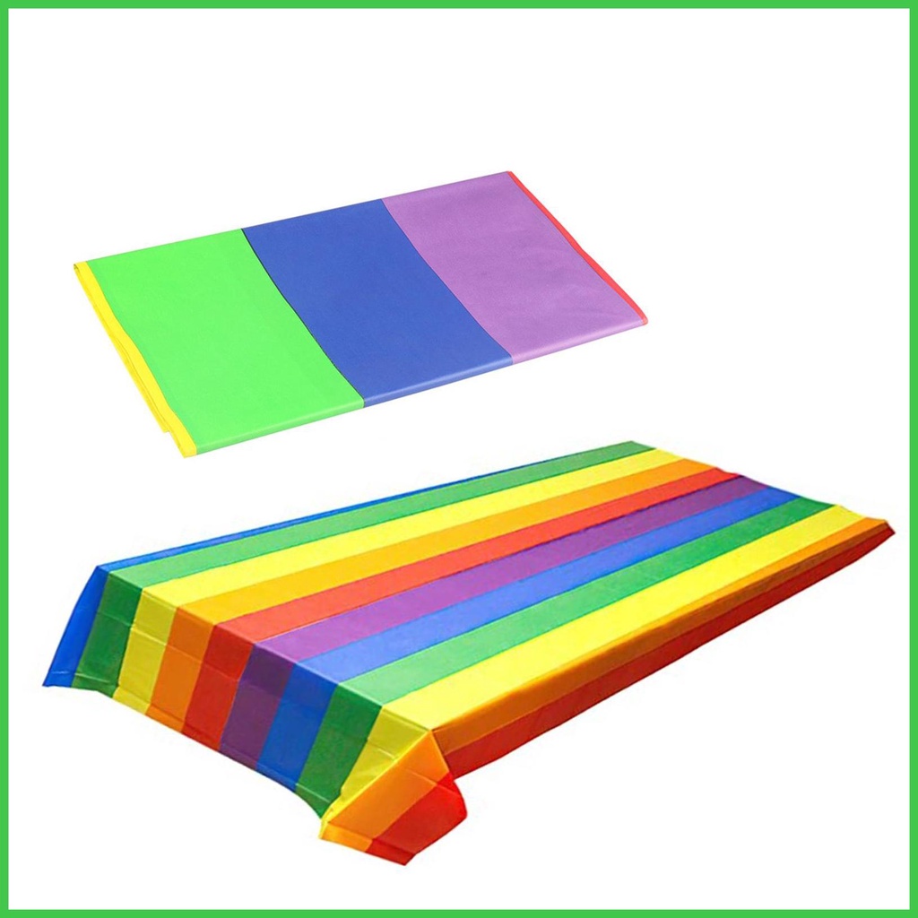 Rainbow Table Cover Water-Resistant Colorful Table Covers Colorful ...