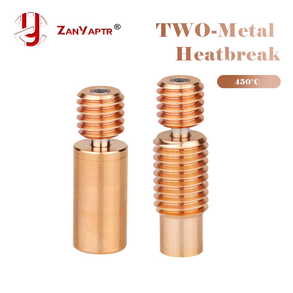 Two-Metal Heatbreak Thermometal Heat break Duplex Metal for E3D V6 ...