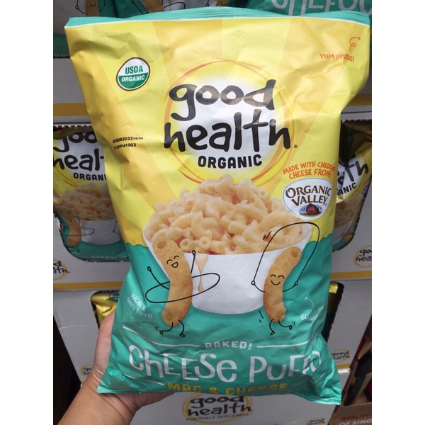 Good Health Organic Baked Cheese Puffs Mac & Cheese 148.8g | Shopee ...