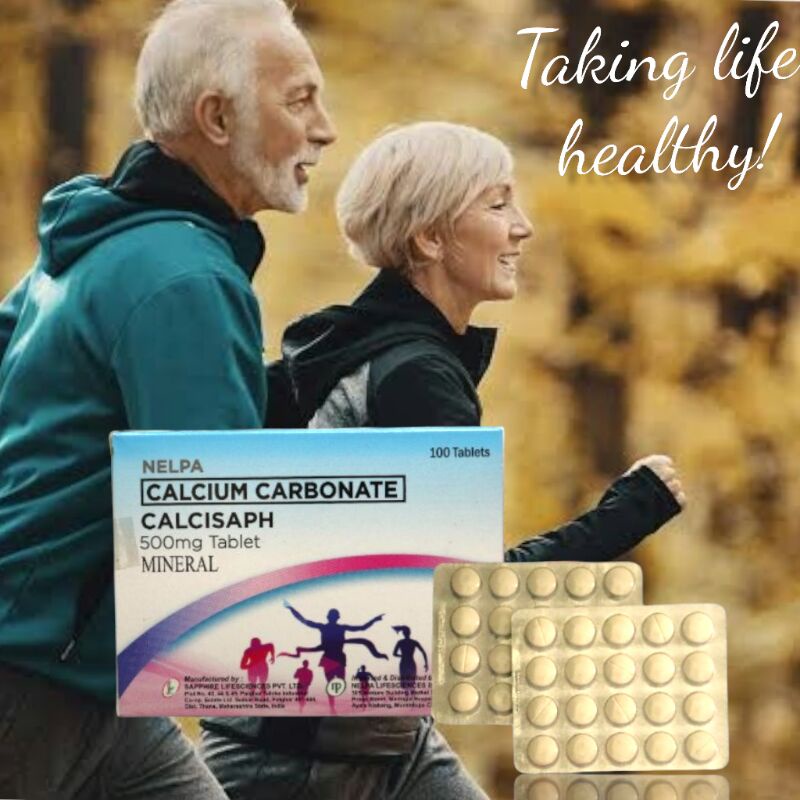 Calcisaph - Calcium Carbonate 500mg Tablet 100's | Shopee Philippines