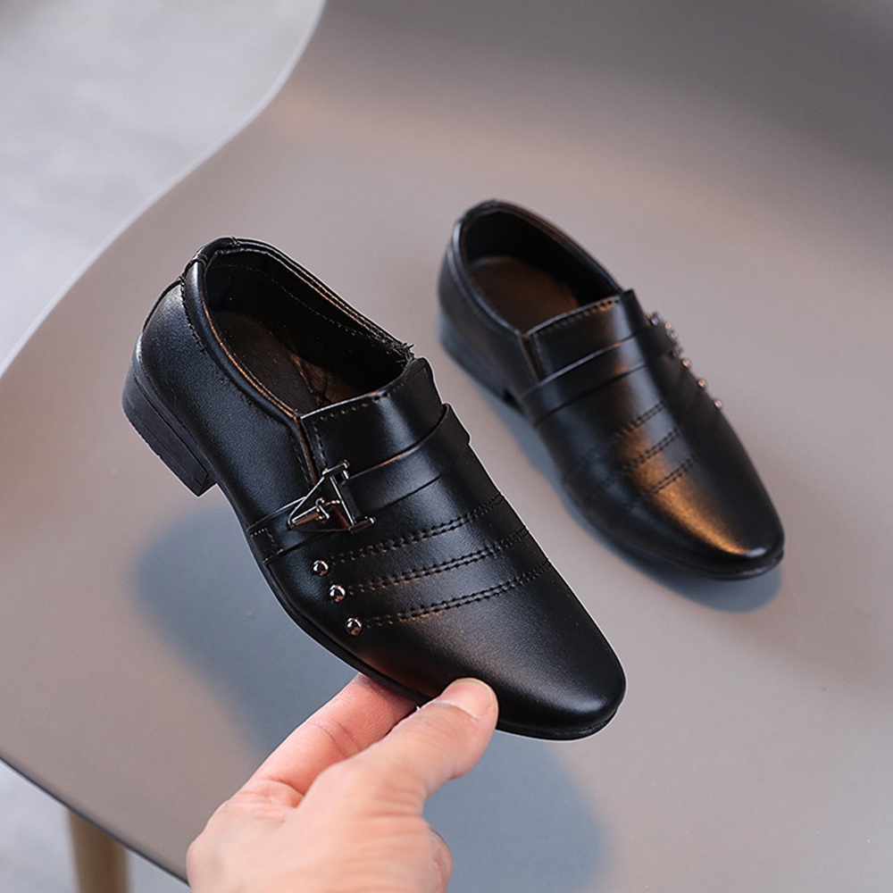 Leather Shoes for kids boys Boys Formal British Style Black 4-12Yrs ...