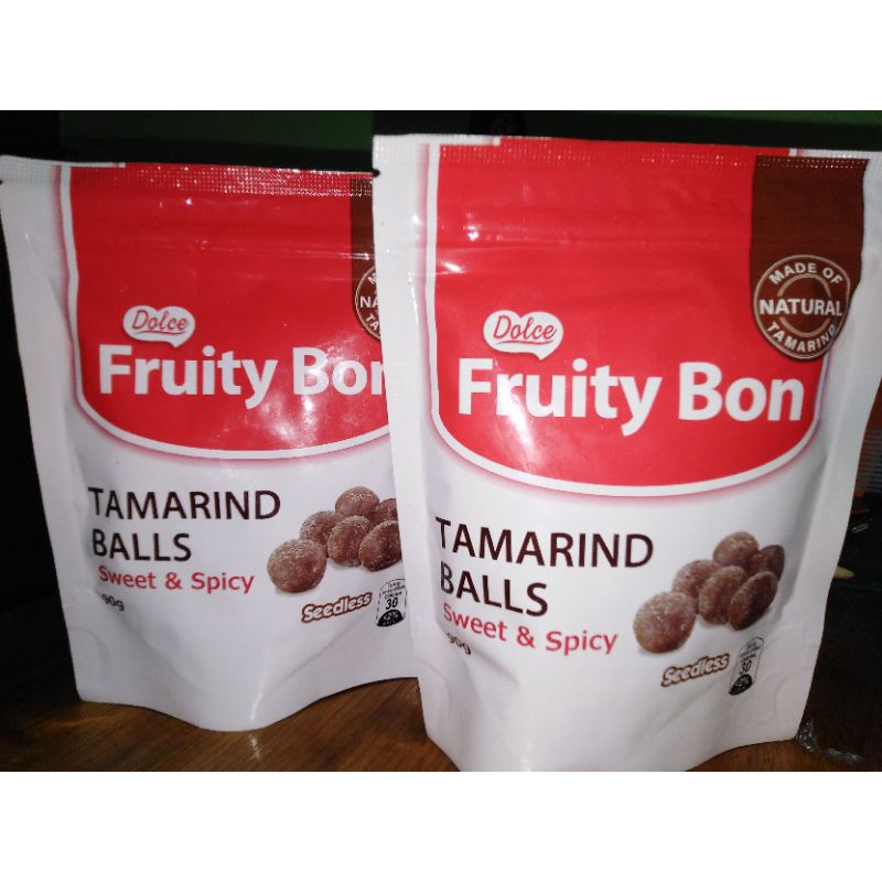 Dolce Fruity Bon Tamarind Sweet and Spicy Balls, 90 g | Shopee Philippines