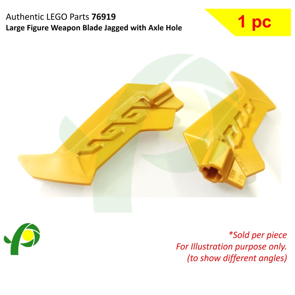 LEGO Parts 76919 Large Figure Weapon Blade Jagged with Axle Hole ...