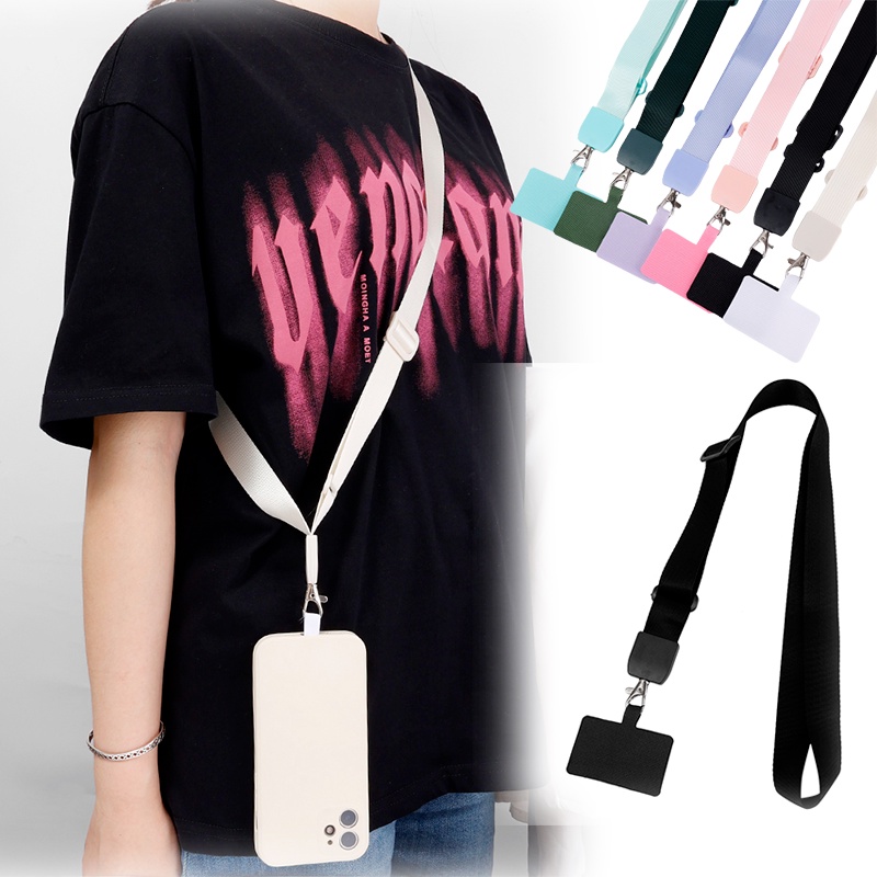 Wide Side Anti-leash Solid Color Mobile Phone Lanyard / Outdoor Mobile ...
