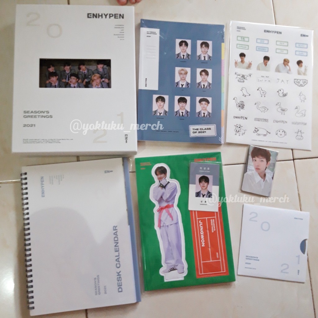 SHARING SG Enhypen (Season's Greeting 2021 Ni-ki, niki, heesung ...