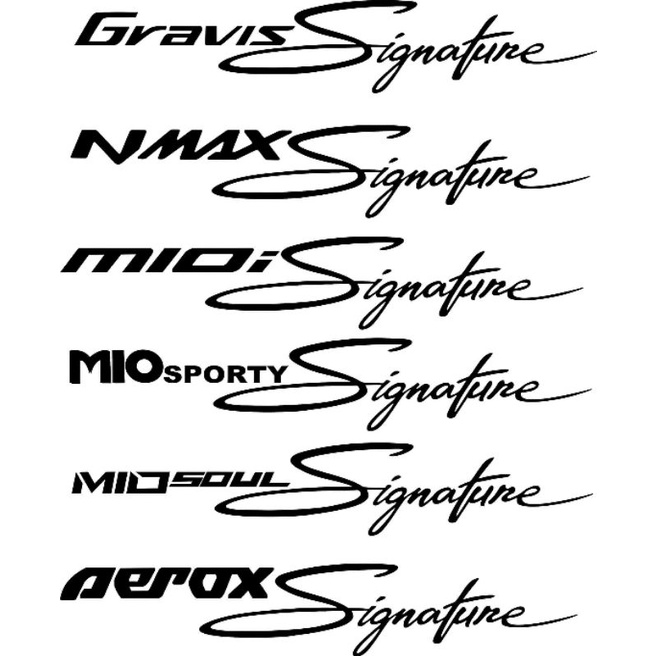 YAMAHA SCOOTER SIGNATURE STICKER | Shopee Philippines