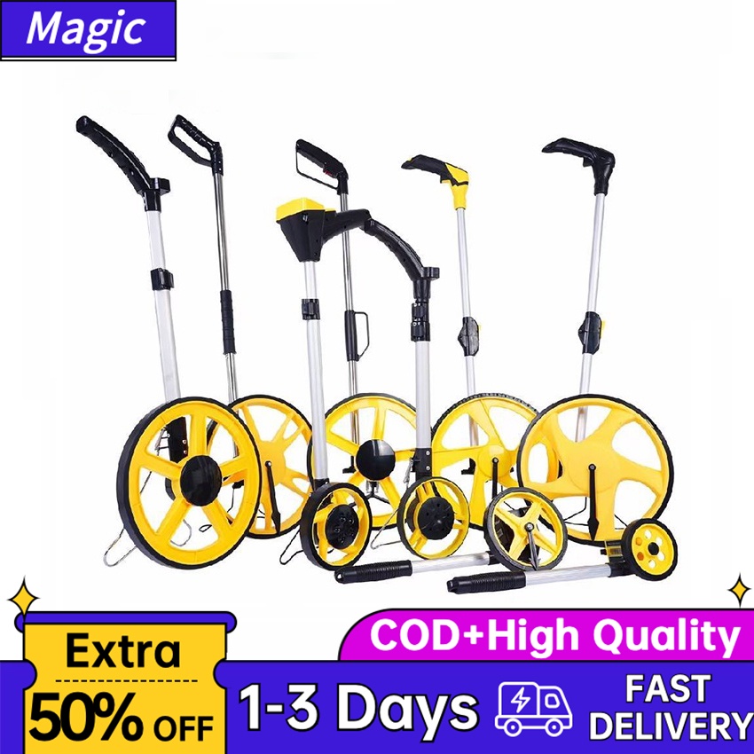 Digital/Mechanical ABS Folding Distance Measuring Wheel Roller Surveyor ...