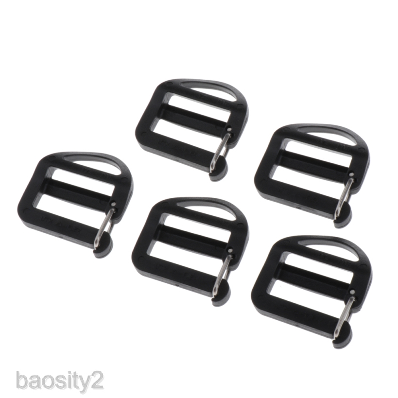 5Pcs Adjustable Slider Backpack Straps Fastener Webbing Buckles ...