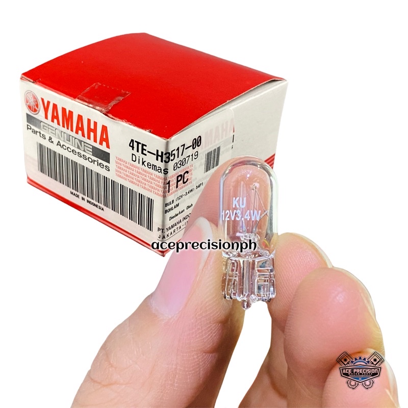 T10 WEDGE BULB 12V 3.4W 4TE-H3517-00 YAMAHA GENUINE | Shopee Philippines