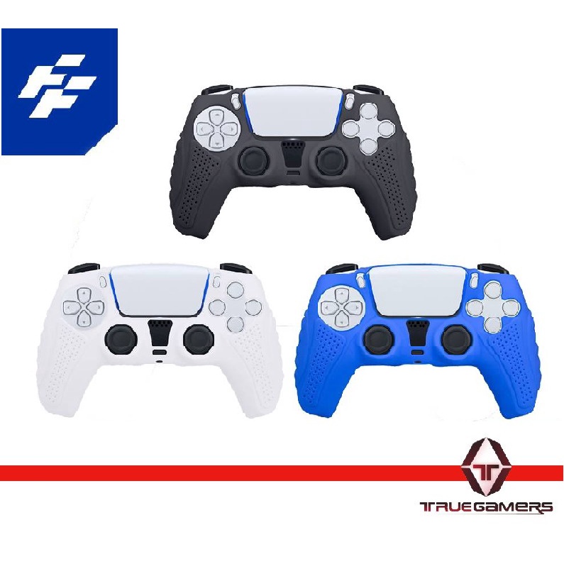PS5 Premium Official Flashfire Dualsense 5 DS5 Dualsense 5 Controller Silicon Case(Black/White ...