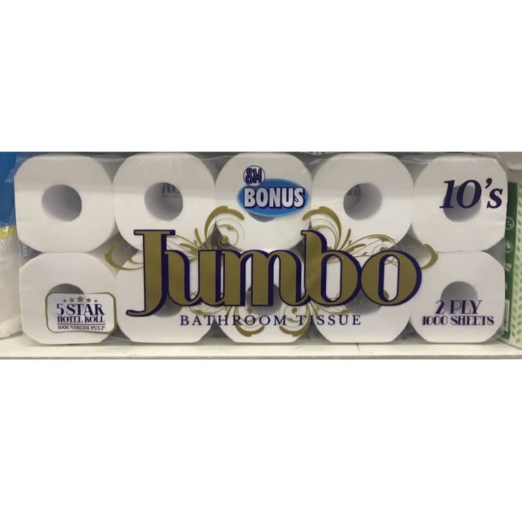 JUMBO BATHROOM TISSUE 10's (2 Ply, 1000 Sheets) | Shopee Philippines