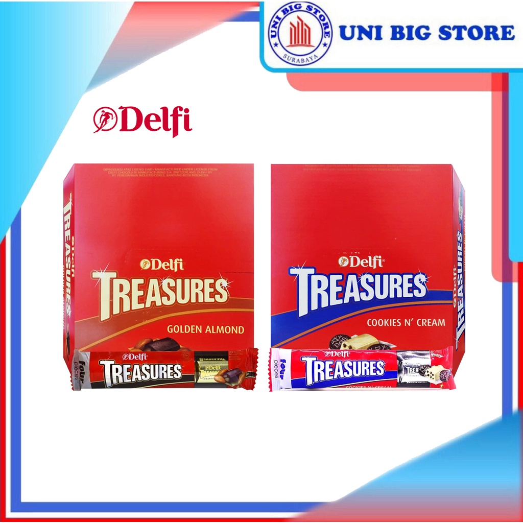 Delfi Treasures Treasure Chocolate Cookies & Cream - Golden Almond 36 ...
