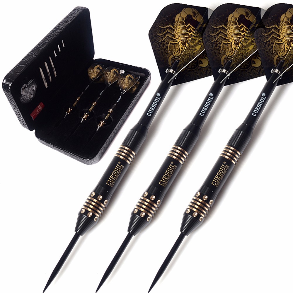 CUESOUL Black Scorpion 22g/24g/26g Deluxe Steel Tip Dart Set ...