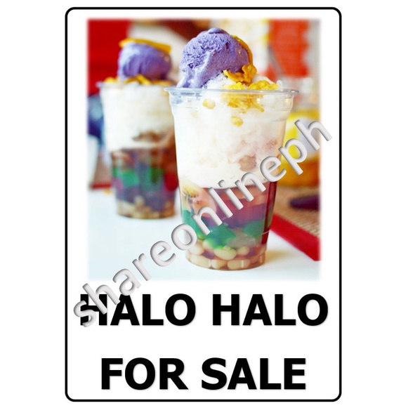 Laminated Signages Halo Halo For Sale Ice Candy Ice For Sale Signages ...