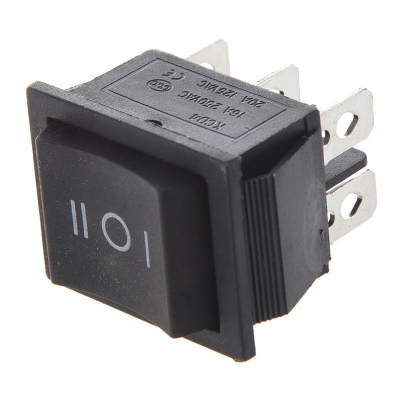 6-Terminals 3 Position ON/OFF/ON DPDT Boat Rocker Switch 16A 250VAC 20A ...
