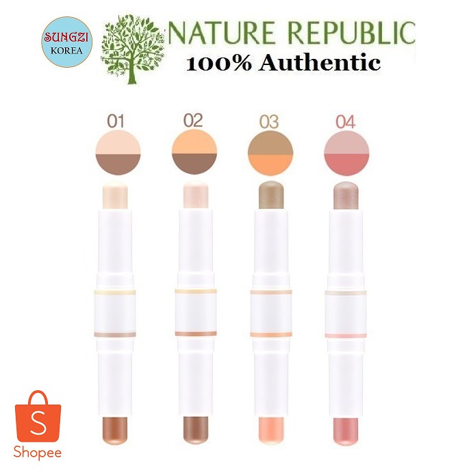 NATURE REPUBLIC Dual Contour Stick 9g Korean Cosmetics | Shopee Philippines
