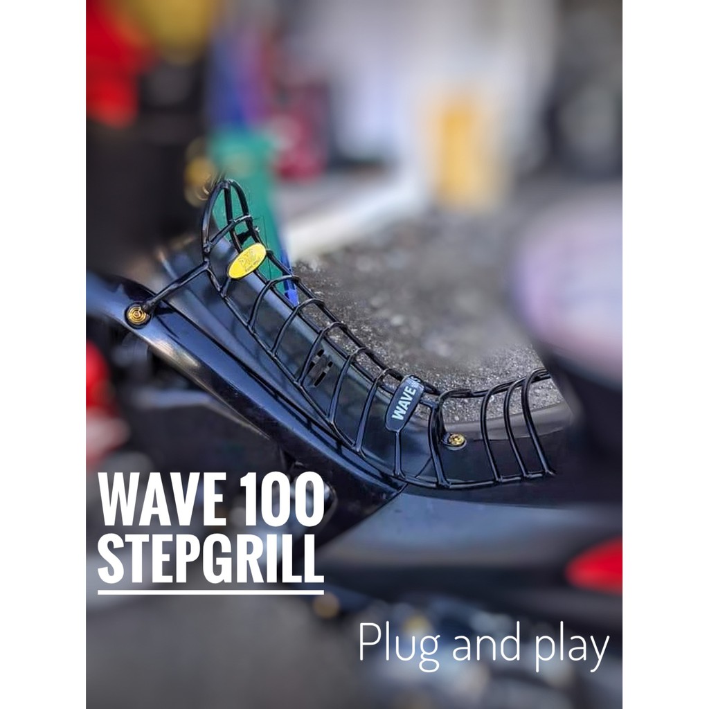 Wave 100 Step Grill / Wave 100R Quality Makapal Plug & Play NO STICKER ...