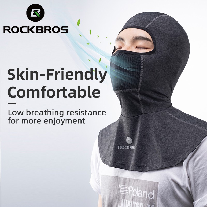Local Delivery ROCKBROS Motorcycle Face Mask Summer Cycling Headgear ...