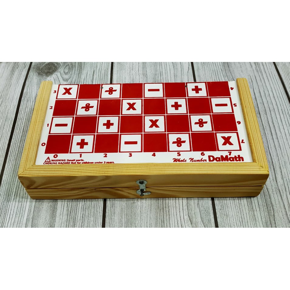 DAMATH WOODEN BOARDGAMES (SMALL RED) | Shopee Philippines