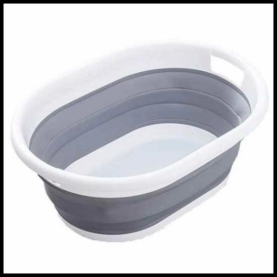 Large Plastic Soak Bucket Jumbo Versatile Portable Folding Box | Shopee ...