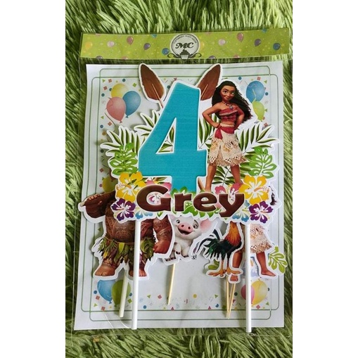 Moana Customize Cake Topper | Shopee Philippines